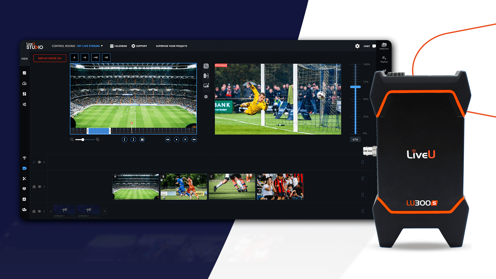 LiveU Introduces Lightweight Sports Production Making Professional ...